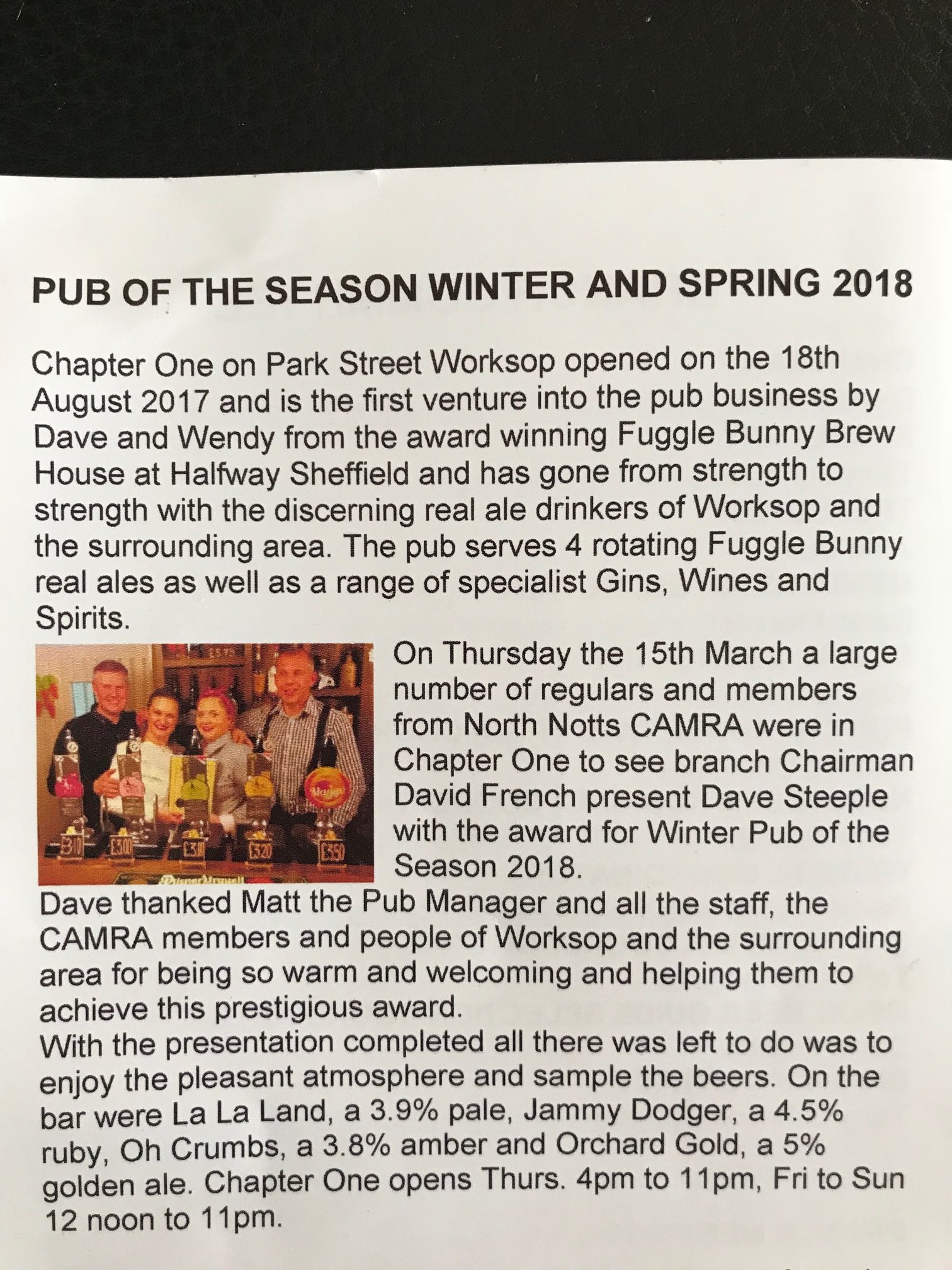 Award Winning Fuggles First Pub Venture - Real Ale from Sheffield ...